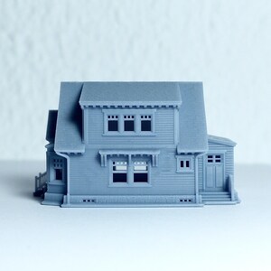 Z Scale Craftsman Style House - 1:220 for Diormara Modeling - Building ...