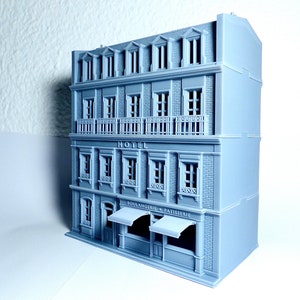HO Scale French Hotel With Bakery Store – Diorama Building Model 1:87 ...