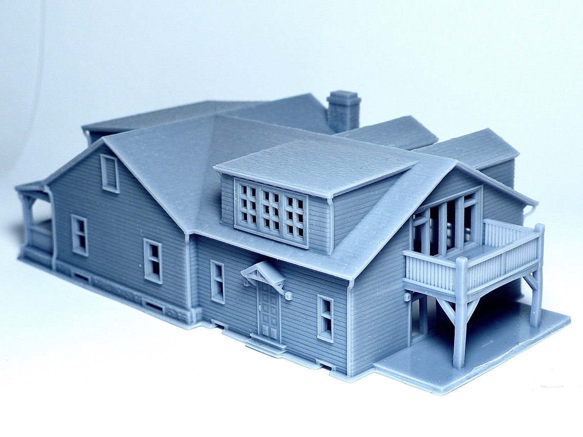 N Scale Farmhouse Style House 1:160 for Diorama Modeling Kit - Etsy