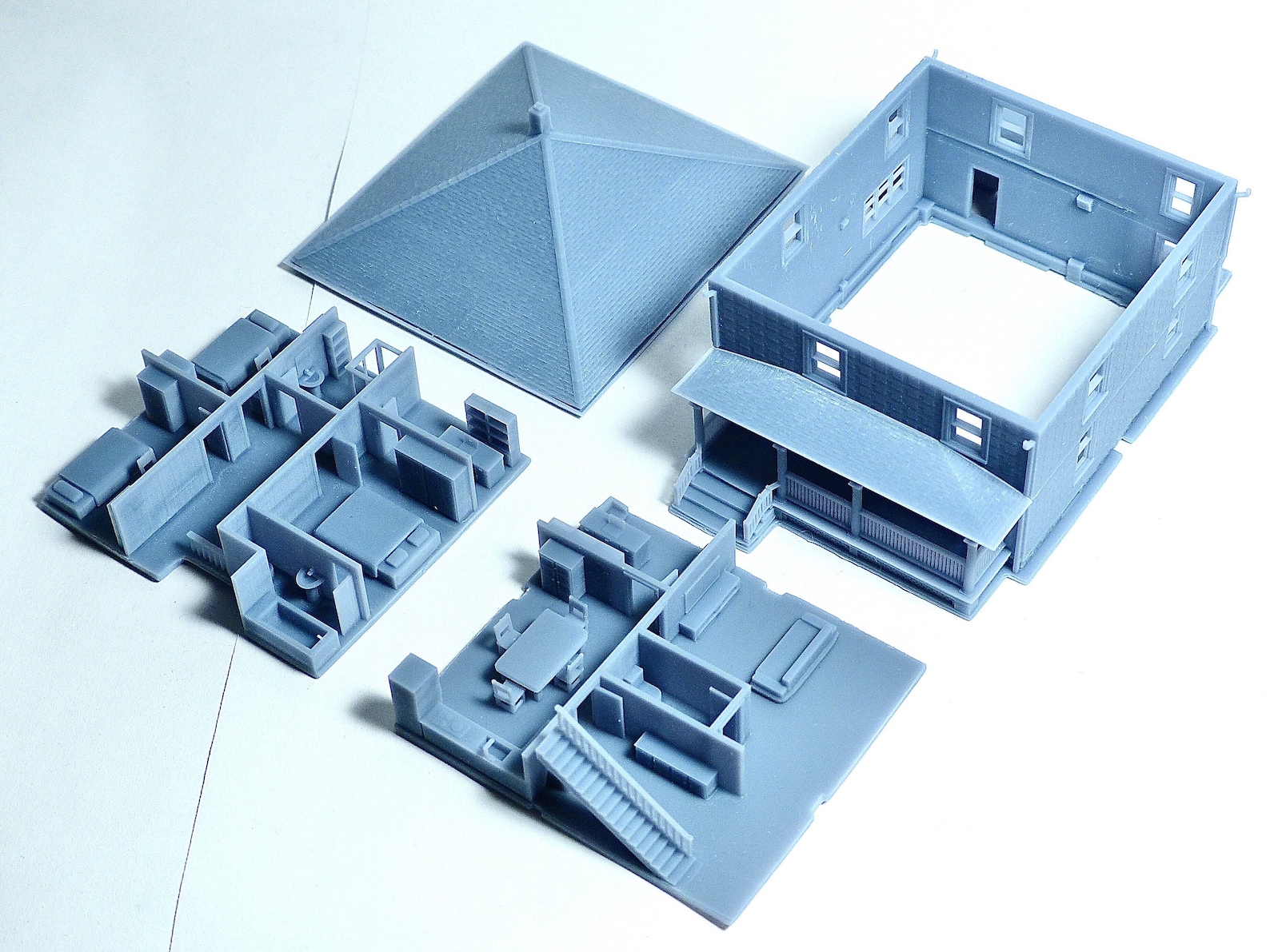 N Scale Cottage House With Interior Structure 1:160 for - Etsy