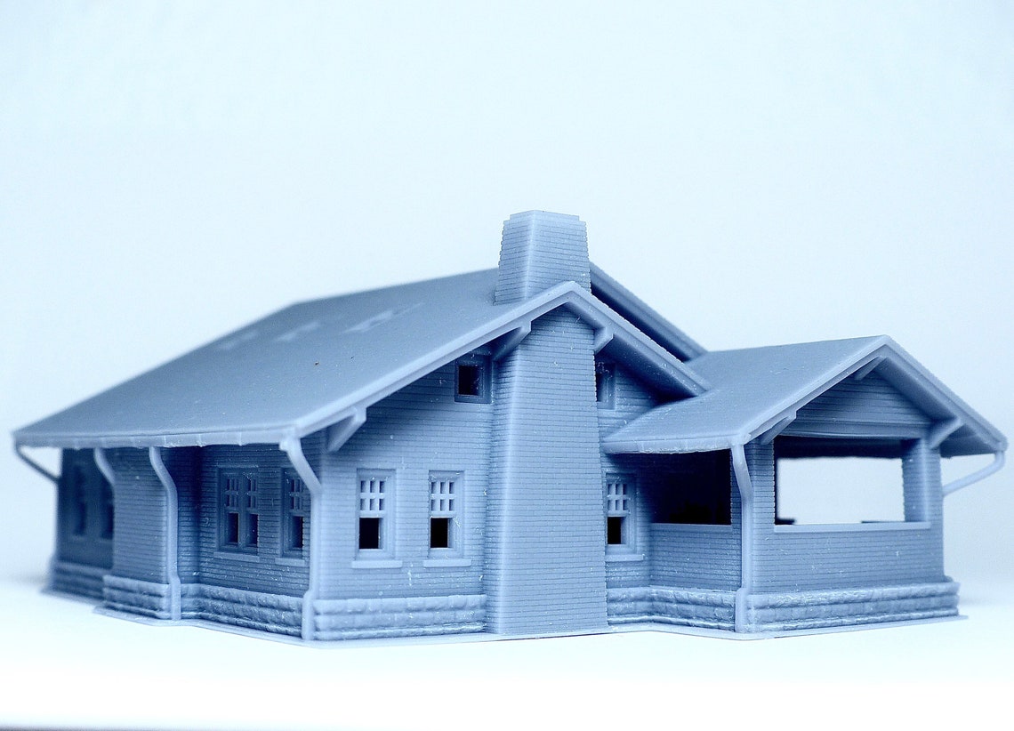 N Scale Brick Structure Farmhouse 1:160 for Diorama Modeling - Etsy