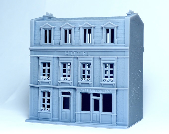 Paper Model Cardstock Buildings Downtown Apartments With Shops ...