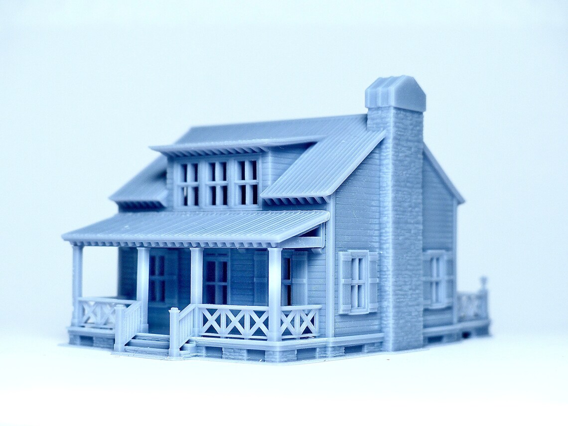 N Scale Cottage With Back Terrace 1:160 for Diorama Modeling - Etsy