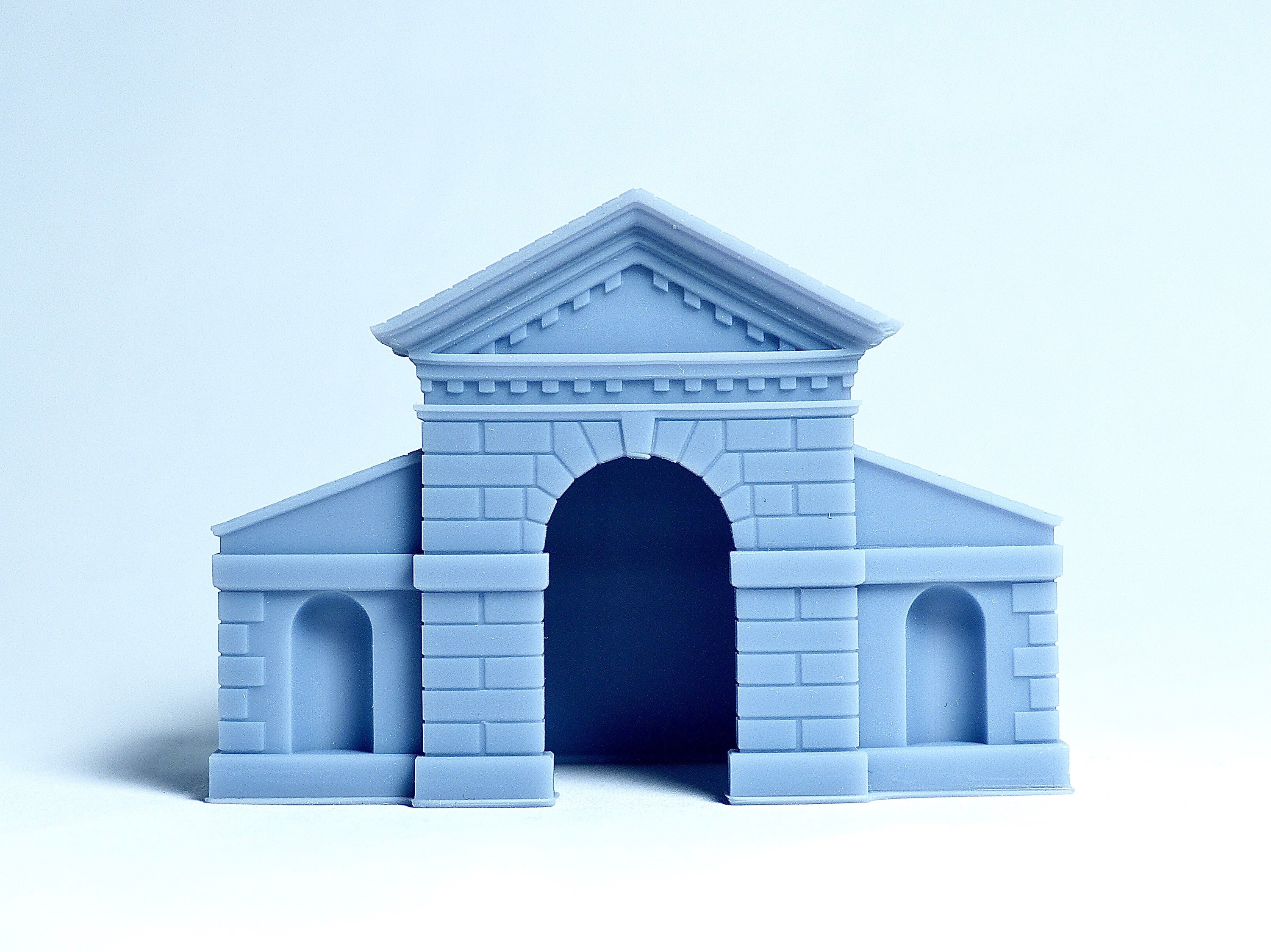 British Style Pavilion House N Scale 1:160 for Diorama Modeling Kit ...