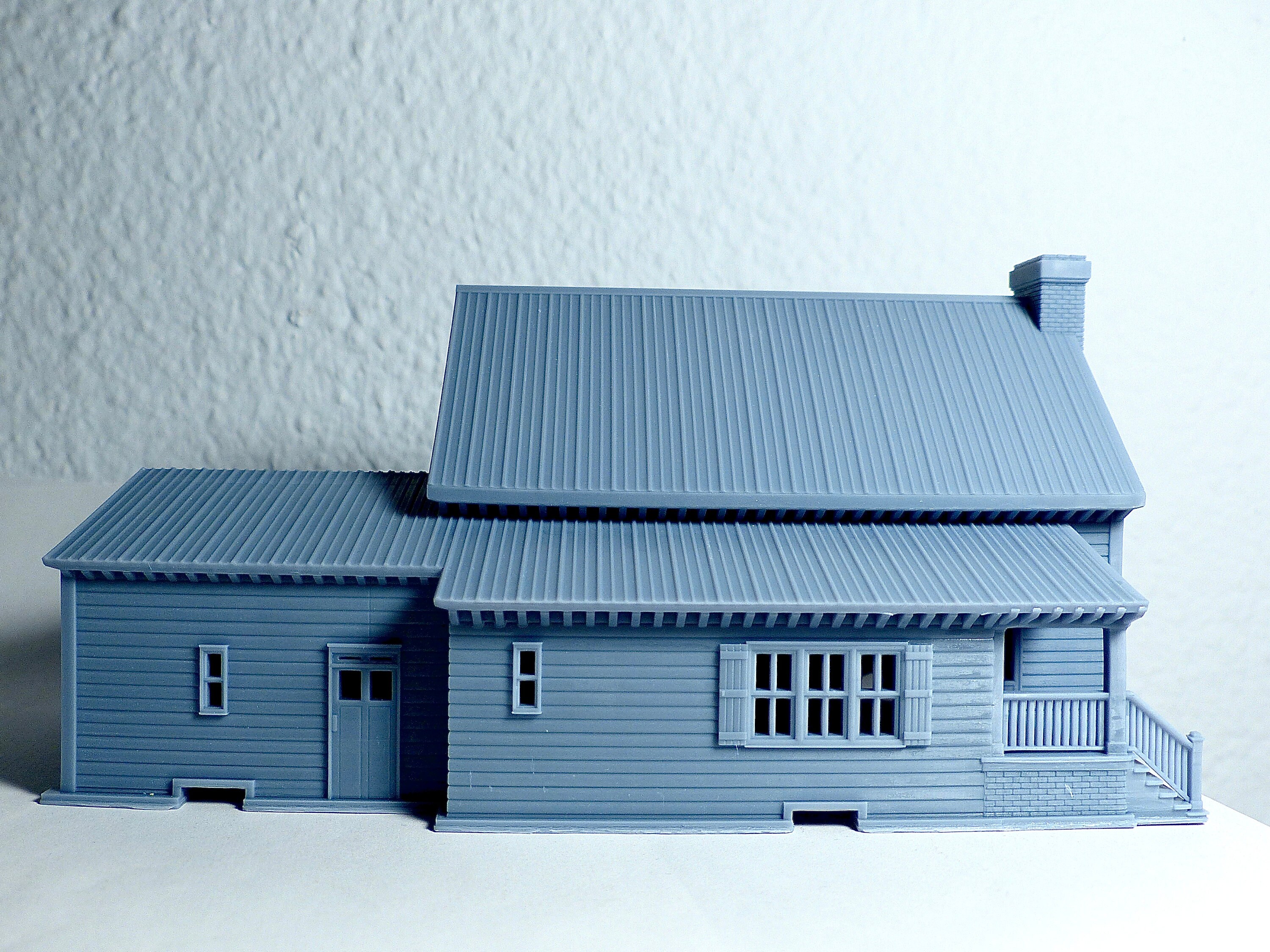HO Scale Cottage Farmhouse With Garage - 1:87 for Diorama Modeling Kit ...