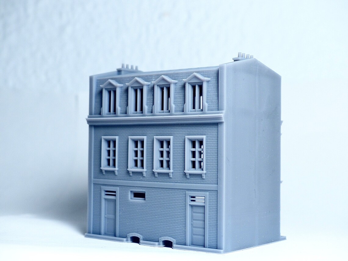 N Scale Hotel Restaurant - 1/160 for Diorama Modeling Kit - Building ...