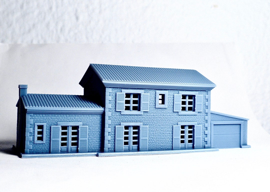 N Scale Resin French Country House - 1:160 for Diorama Kit - Building ...