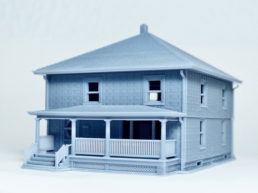 N Scale Cottage House With Interior Structure - 1:160 for Diorama ...