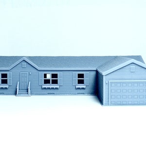 N Scale Ranch House With Parking - 1:160 for Diorama Modeling Kit ...