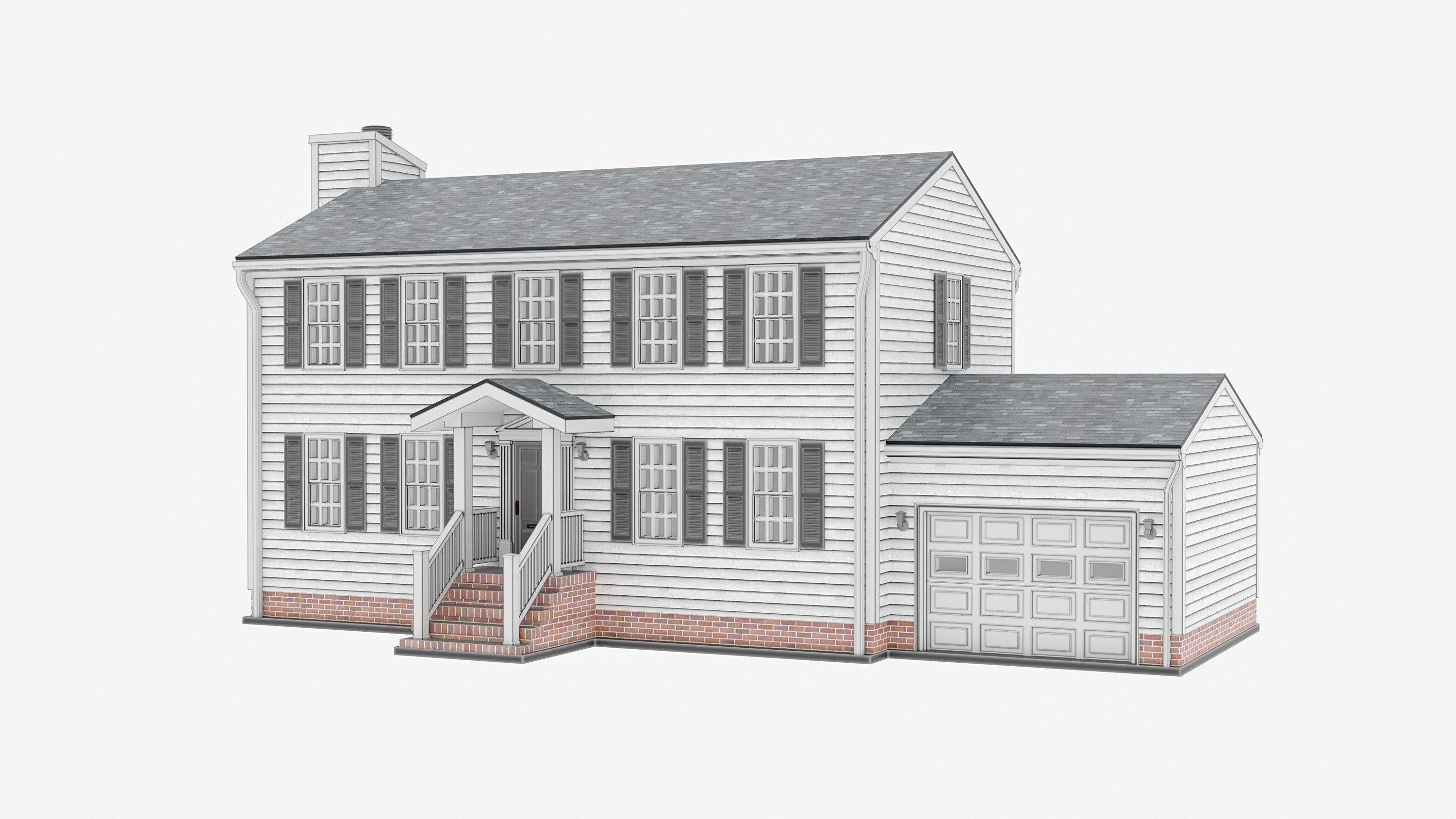N Scale Colonial Style House 1:160 for Diorama Modeling Kit - Etsy