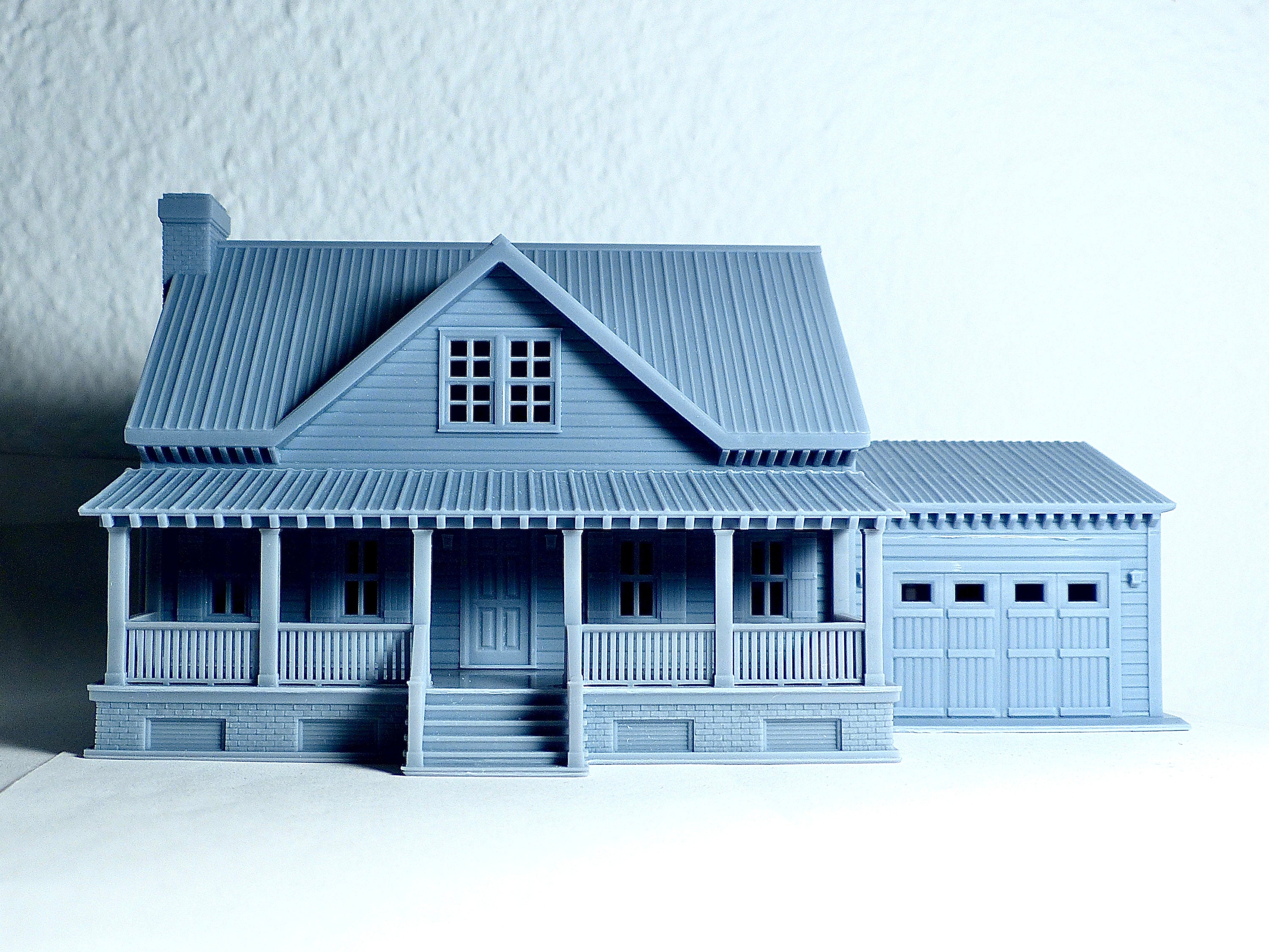 HO Scale Cottage Farmhouse With Garage - 1:87 for Diorama Modeling Kit ...