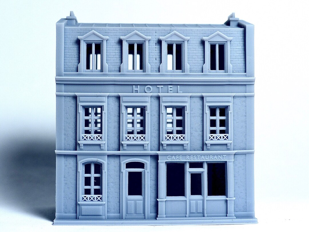 N Scale Hotel Restaurant - 1/160 for Diorama Modeling Kit - Building ...