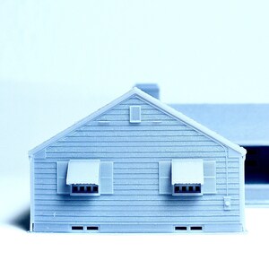 N Scale Ranch House With Garage - 1:160 for Diorama Modeling Kit ...