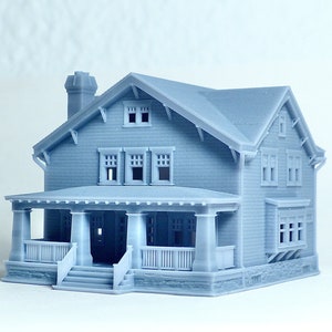 Z Scale Craftsman Style House 1:220 for Diorama Modeling Kit ...