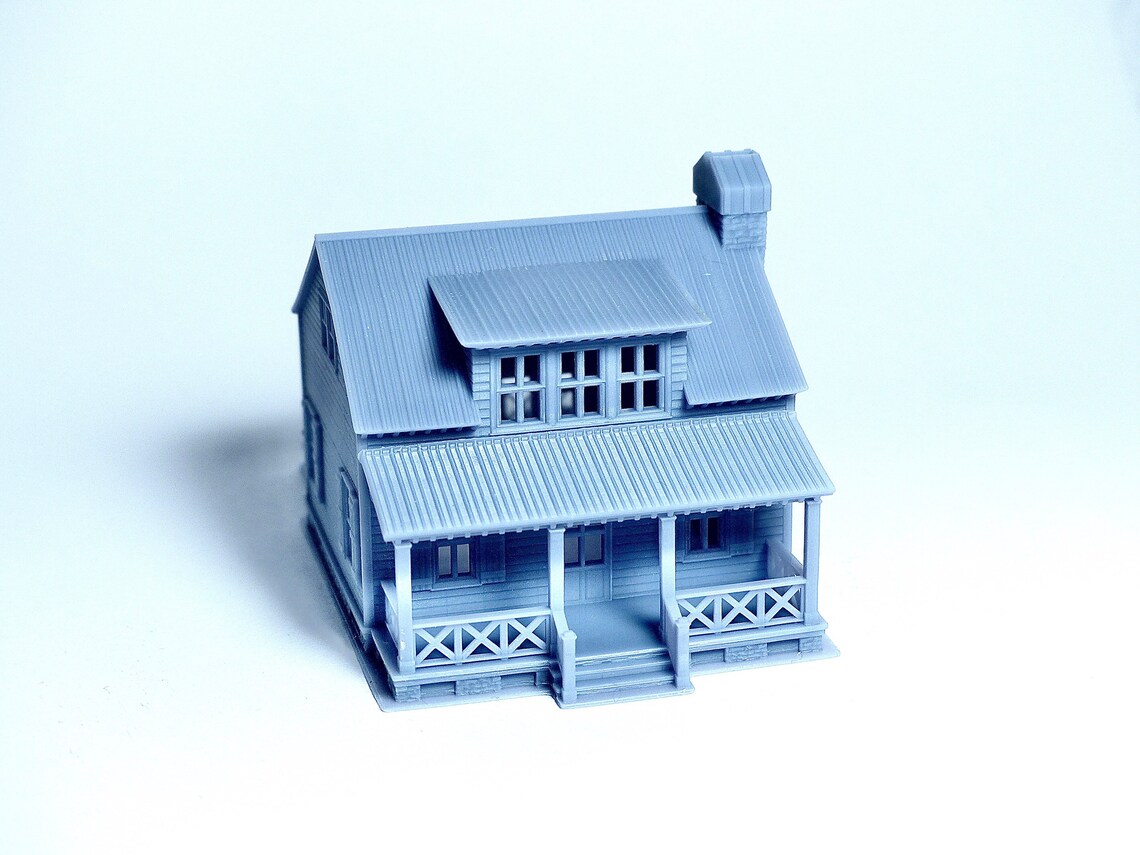 N Scale Cottage With Back Terrace 1:160 for Diorama Modeling - Etsy