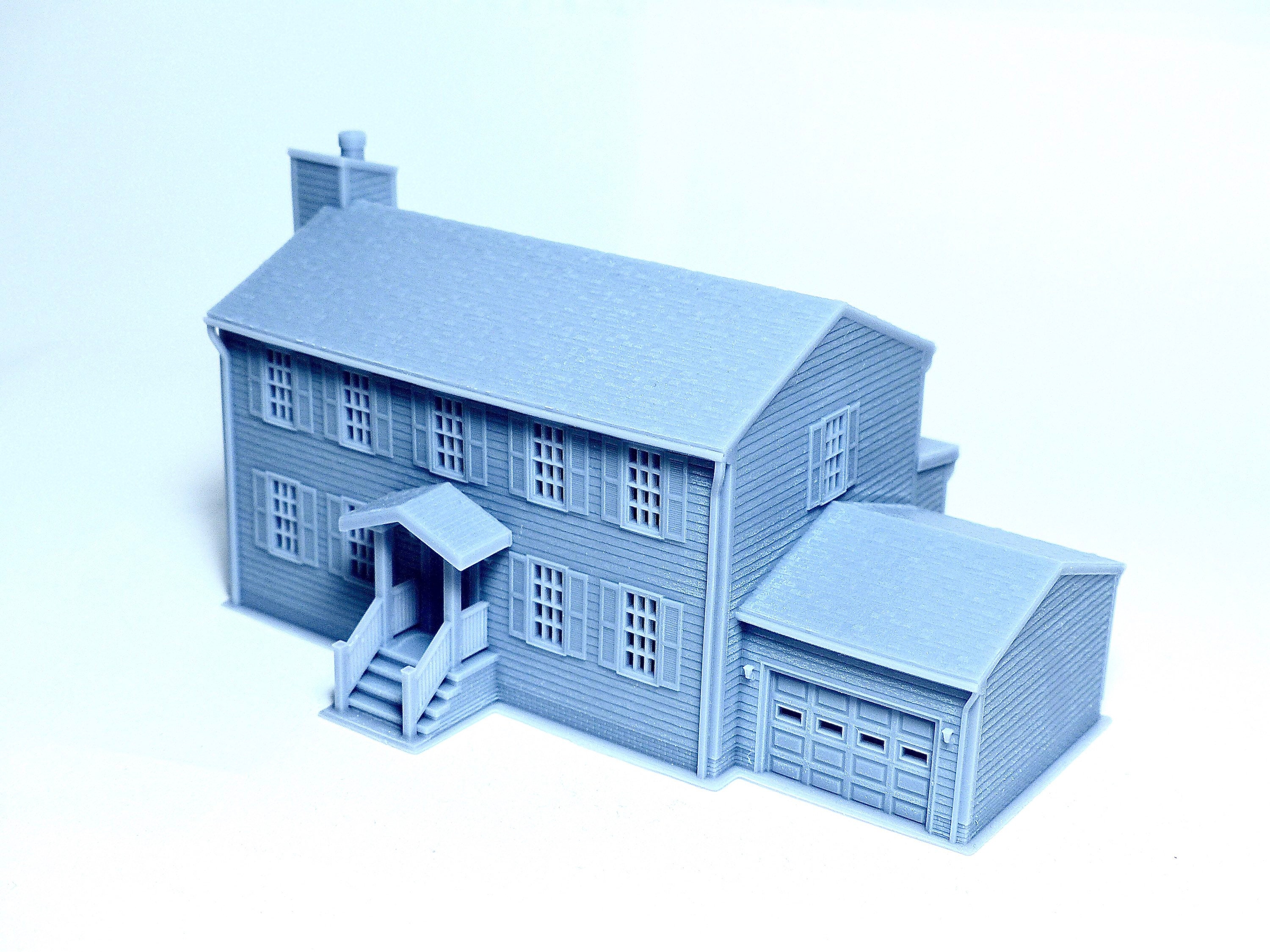 N Scale Colonial Style House 1:160 for Diorama Modeling Kit - Etsy