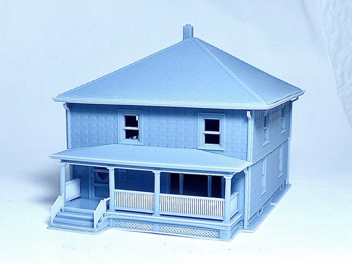 Adorable modern house N scale 1:160 for Diorama modeling kit | Etsy