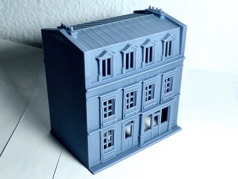 HO Scale Hotel Restaurant - 1:87 for Diorama Modeling Kit - Building ...