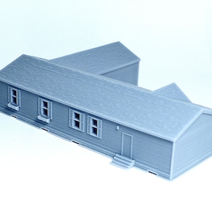 N Scale Ranch House With Parking - 1:160 for Diorama Modeling Kit ...