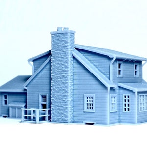 N Scale Cape Cod House - 1:160 for Diorama Modeling Kit - Building#28c ...