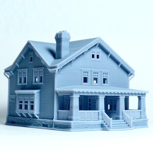 Z Scale Craftsman Style House 1:220 for Diorama Modeling Kit ...