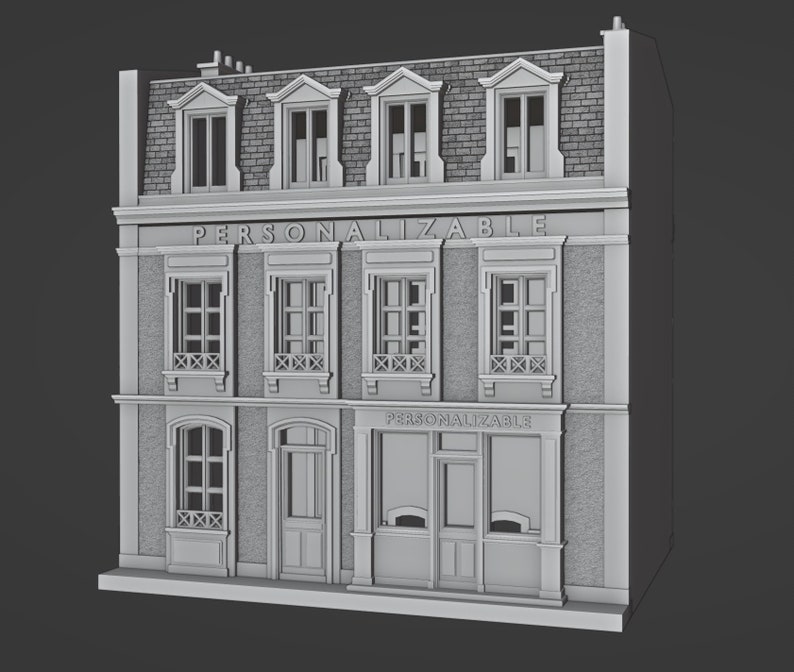 N Scale Hotel Restaurant - 1/160 for Diorama Modeling Kit - Building ...