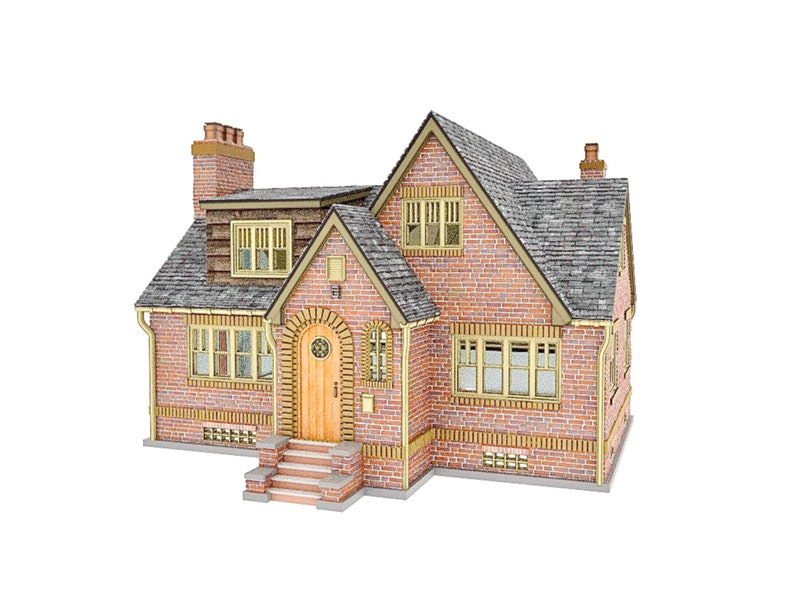 N Scale Brick Cottage 1:160 for Diorama Modeling Kit Building30 - Etsy