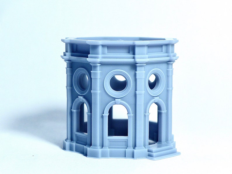 Temple-like Octagonal Pavilion N Scale 1:160 for Diorama | Etsy