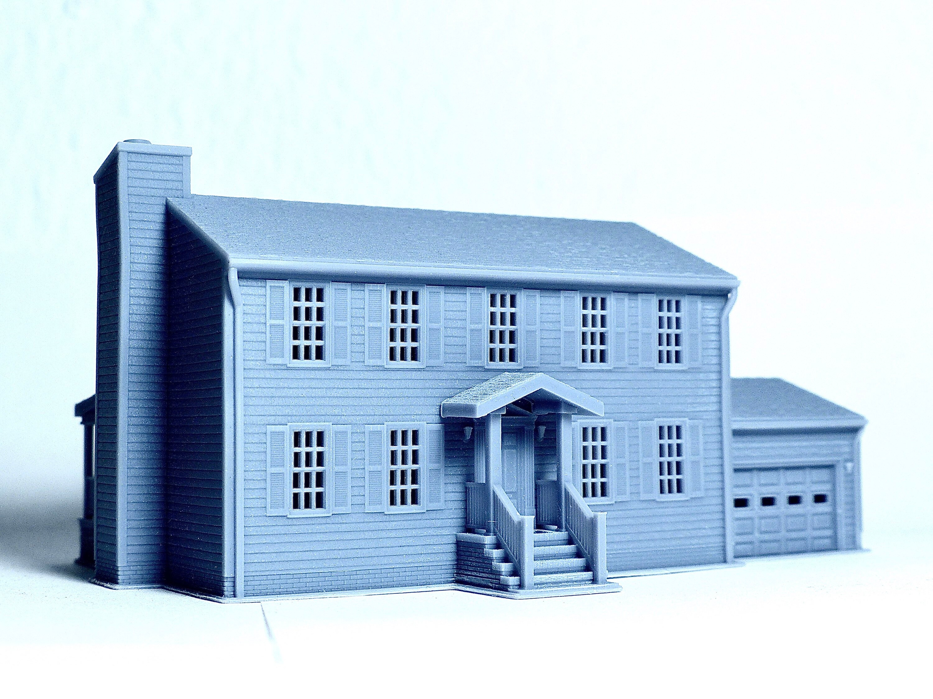 N Scale Colonial Style House 1:160 for Diorama Modeling Kit - Etsy