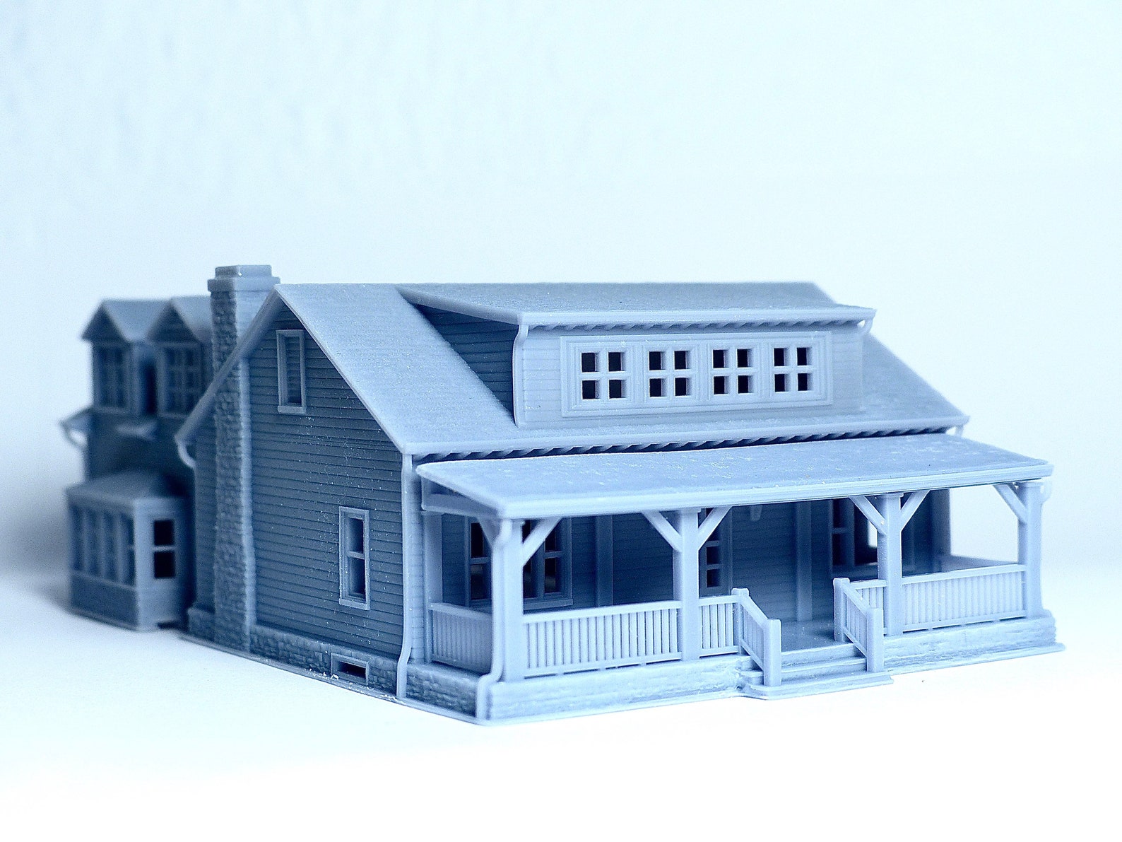 N Scale Farmhouse Style House - 1:160 for Diorama Modeling Kit ...