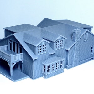 N Scale Farmhouse Style House - 1:160 for Diorama Modeling Kit ...