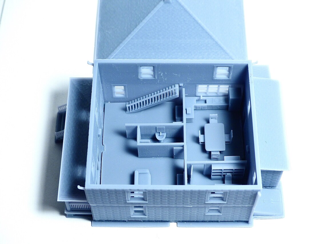 N Scale Cottage House With Interior Structure 1:160 for - Etsy