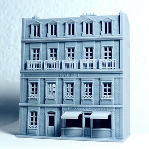N Scale French Hotel - 1:160 for Diorama Modeling Kit - Building#25d - Etsy