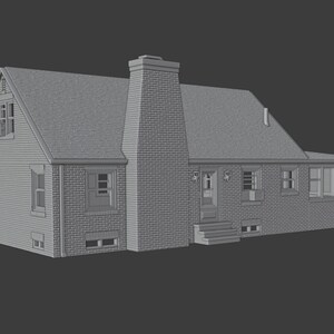N Scale Cape Cod Style House - 1:160 for Diorama Modeling Kit ...