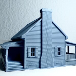 HO Scale Cottage Farmhouse With Garage - 1:87 for Diorama Modeling Kit ...