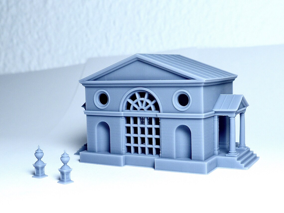N Scale Temple-like Pavilion House 1:160 for Diorama - Etsy