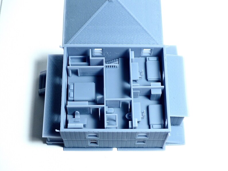 N Scale Cottage House With Interior Structure 1:160 for - Etsy