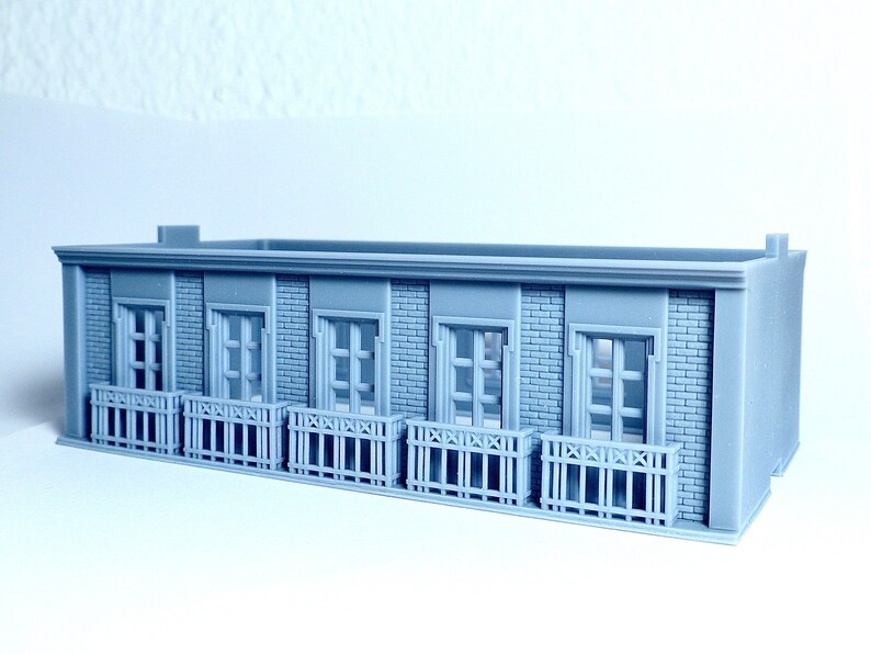 HO Scale French Hotel With Bakery Store – Diorama Building Model 1:87 ...