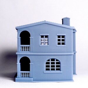 Spanish Revival Style House - N Scale 1:160 for Diorama Modeling Kit ...