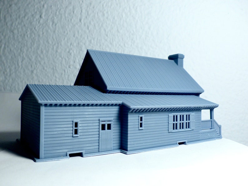 HO Scale Cottage Farmhouse With Garage - 1:87 for Diorama Modeling Kit ...