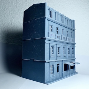 HO Scale French Hotel With Bakery Store – Diorama Building Model 1:87 ...