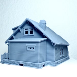 HO Scale Craftsman Style House - 1:87 for Diorama Modeling Kit ...