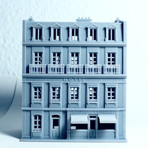N Scale French Hotel - 1:160 for Diorama Modeling Kit - Building#25d - Etsy