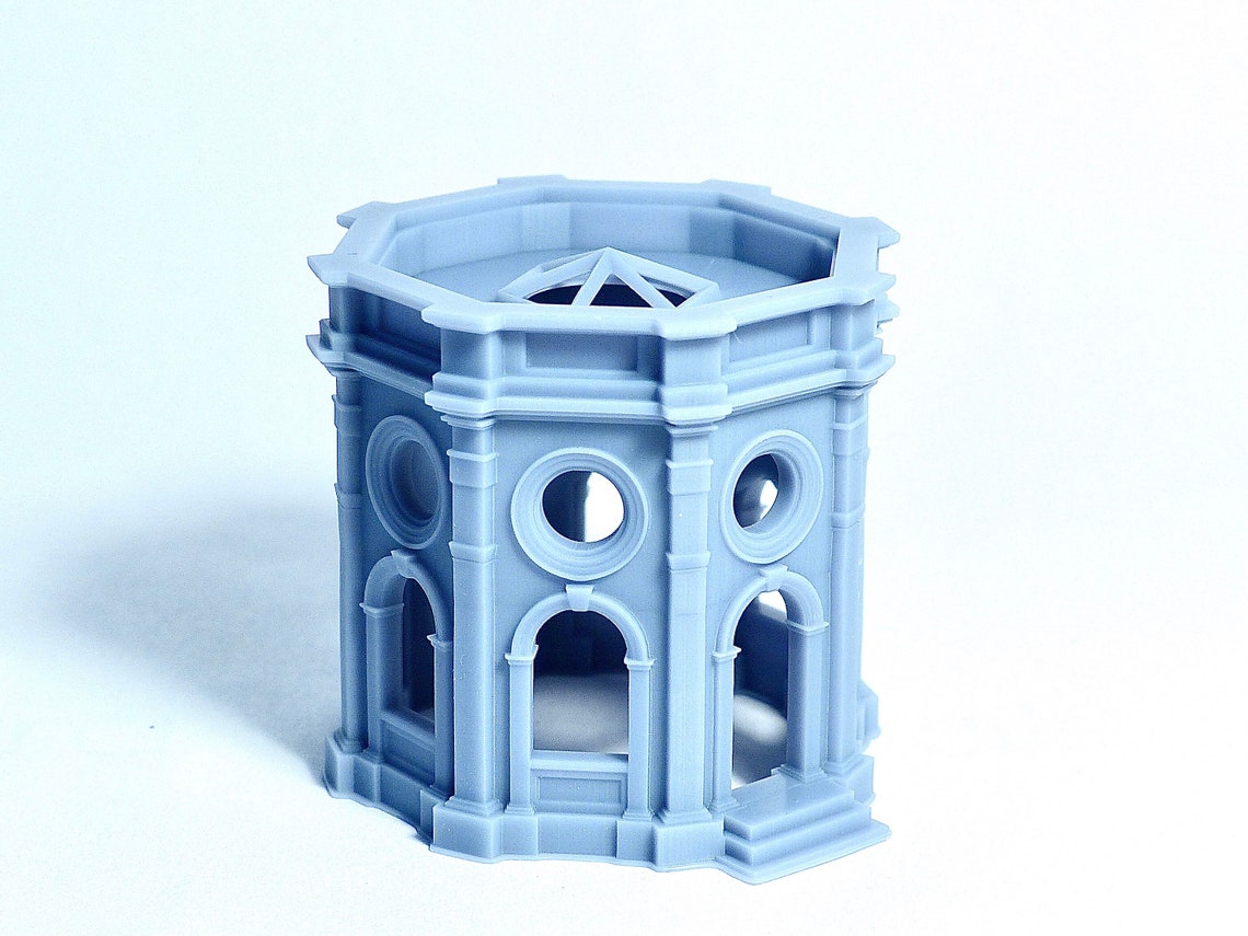 Temple-like Octagonal Pavilion N Scale 1:160 for Diorama - Etsy