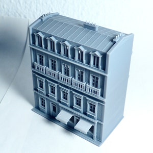 N Scale French Hotel - 1:160 for Diorama Modeling Kit - Building#25d - Etsy