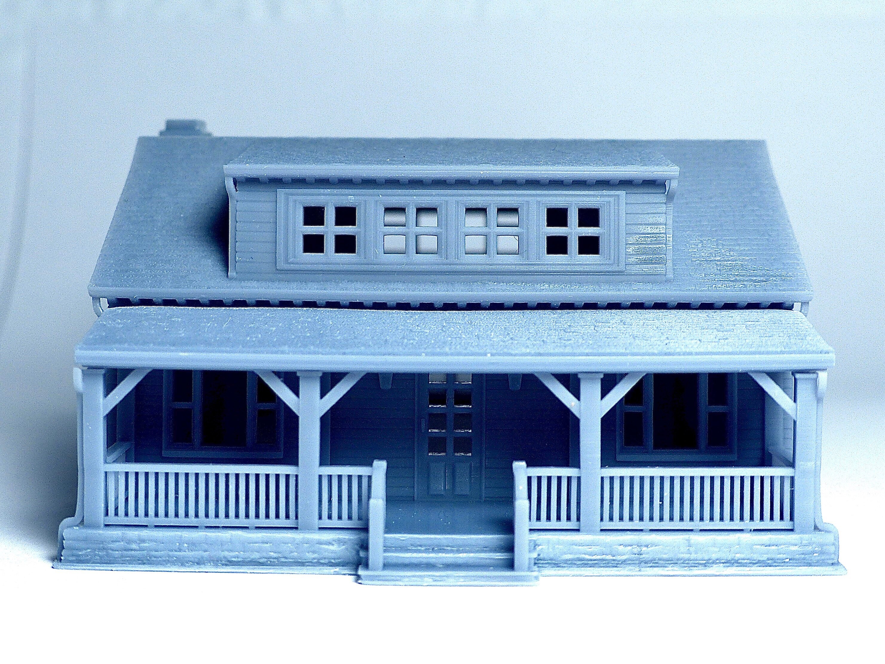 N Scale Farmhouse Style House - 1:160 for Diorama Modeling Kit ...