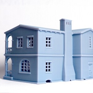 Spanish Revival Style House - N Scale 1:160 for Diorama Modeling Kit ...