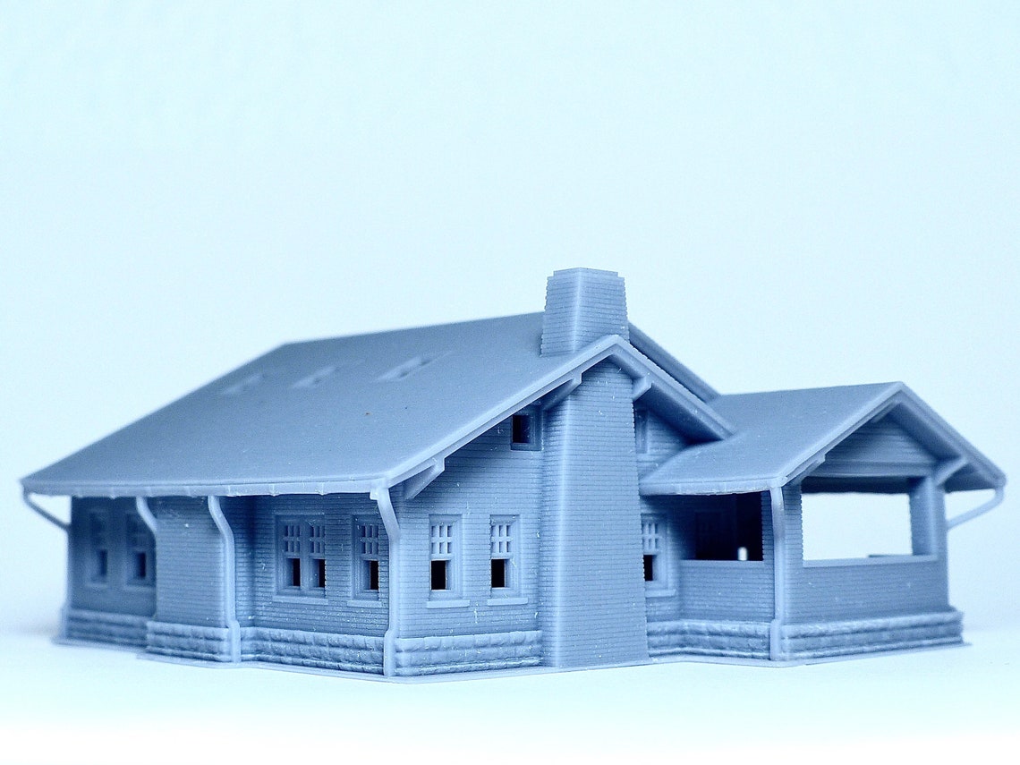 N Scale Brick Structure Farmhouse 1:160 for Diorama Modeling - Etsy