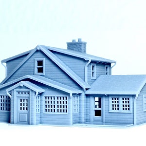 N Scale Cape Cod House - 1:160 for Diorama Modeling Kit - Building#28c ...