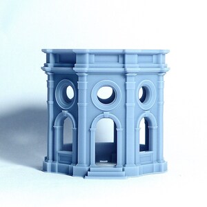 Temple-like Octagonal Pavilion - N Scale 1:160 for Diorama Modeling Kit ...